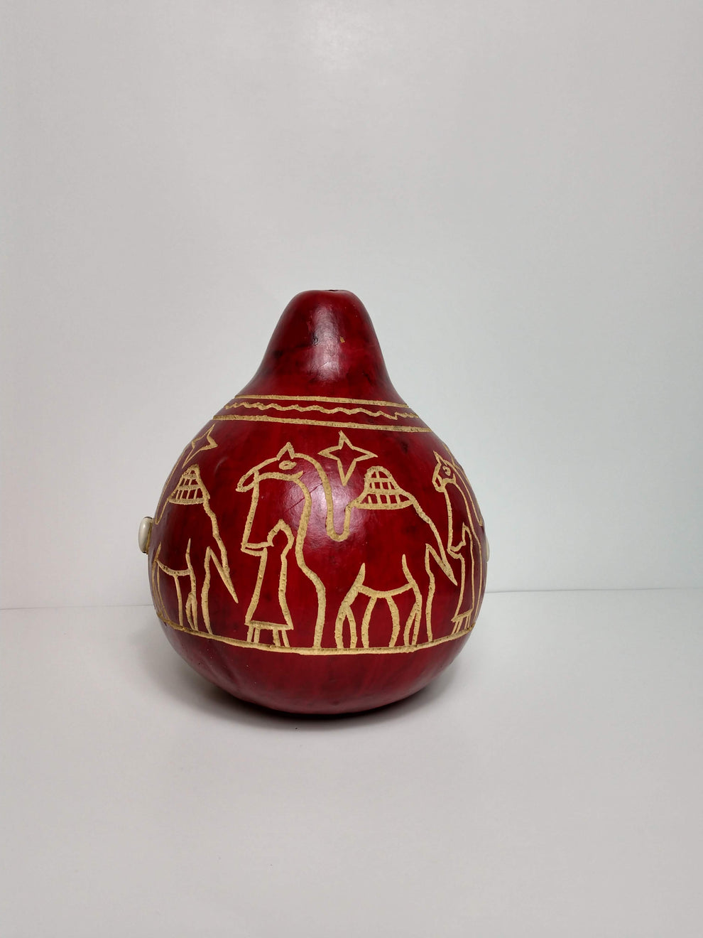 Hand Crafted West African Calabash Nativity Scene – DownWest.us